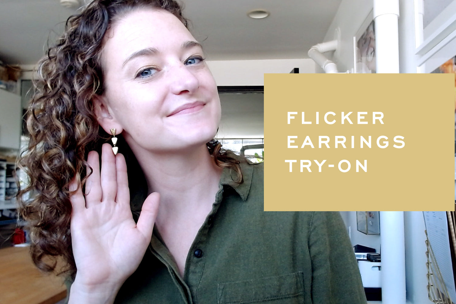Flicker Earrings Try On – Corey Egan